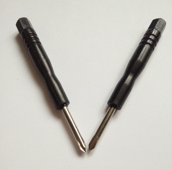 Mini screwdrivers 3 x 75mm cross head PH0 screwdriver