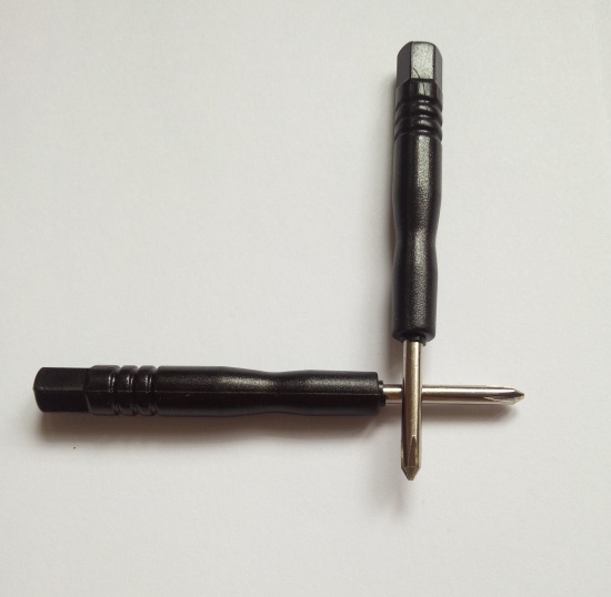 Mini screwdrivers 3 x 75mm cross head PH0 screwdriver